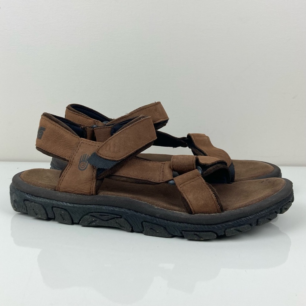 Teva Men’s Classic Universal Brown Leather Strappy Sp… - Gem